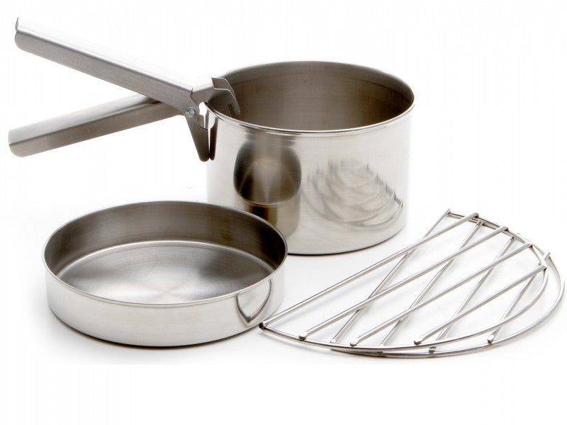 Kelly Kettle - Cook Set (Stainless Steel) - Small for 'Trekker' model ...