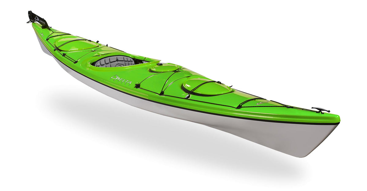 Delta Kayaks - 15S with Rudder - Lime Green – The Outfitters Adventure ...